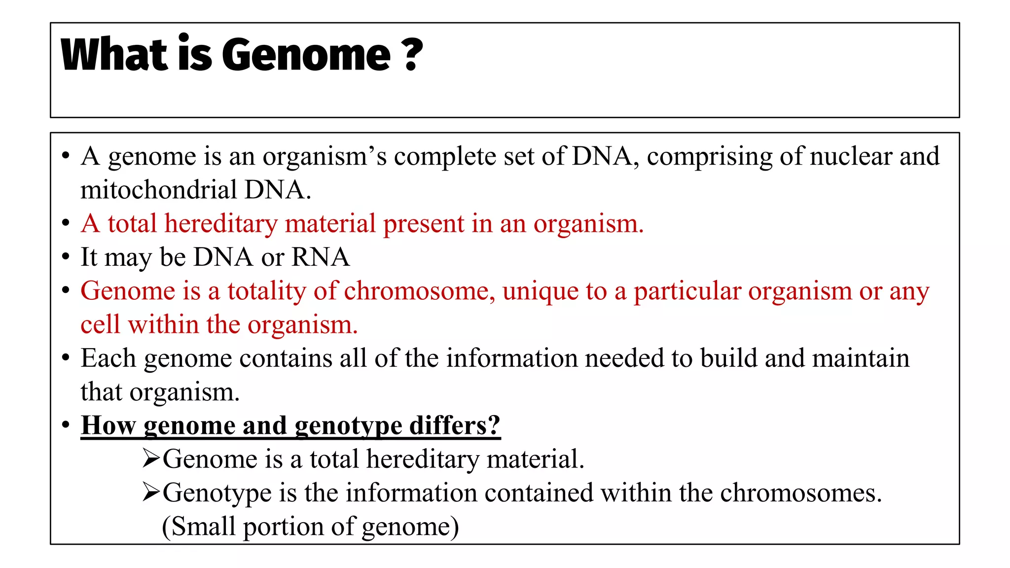 Organization of genetic materials in eukaryotes and prokaryotes | PPTX