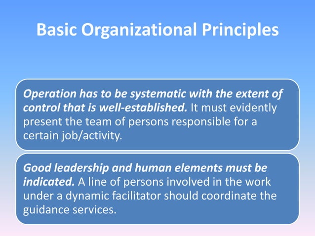 Organization of guidance programme in educational intuitions | PPTX