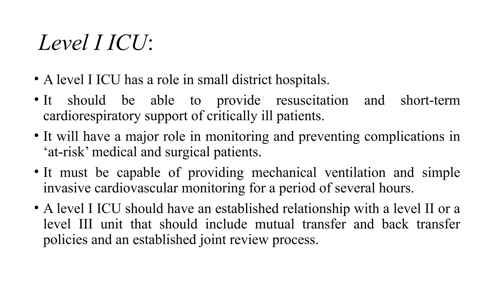 ORGANIZATION OF ICU And Management .pptx