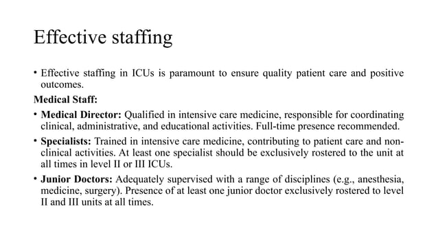 ORGANIZATION OF ICU And Management .pptx