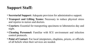 ORGANIZATION OF ICU And Management .pptx