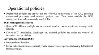 ORGANIZATION OF ICU And Management .pptx