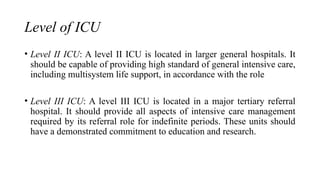 ORGANIZATION OF ICU And Management .pptx