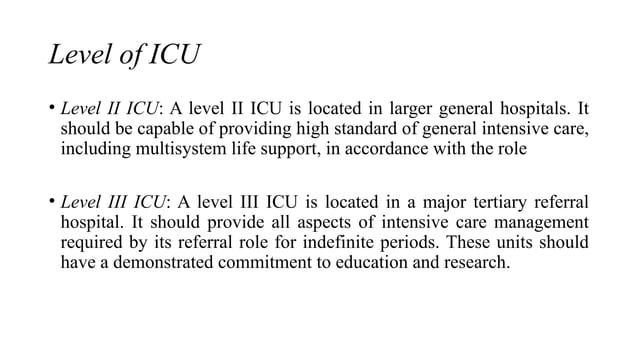 ORGANIZATION OF ICU And Management .pptx