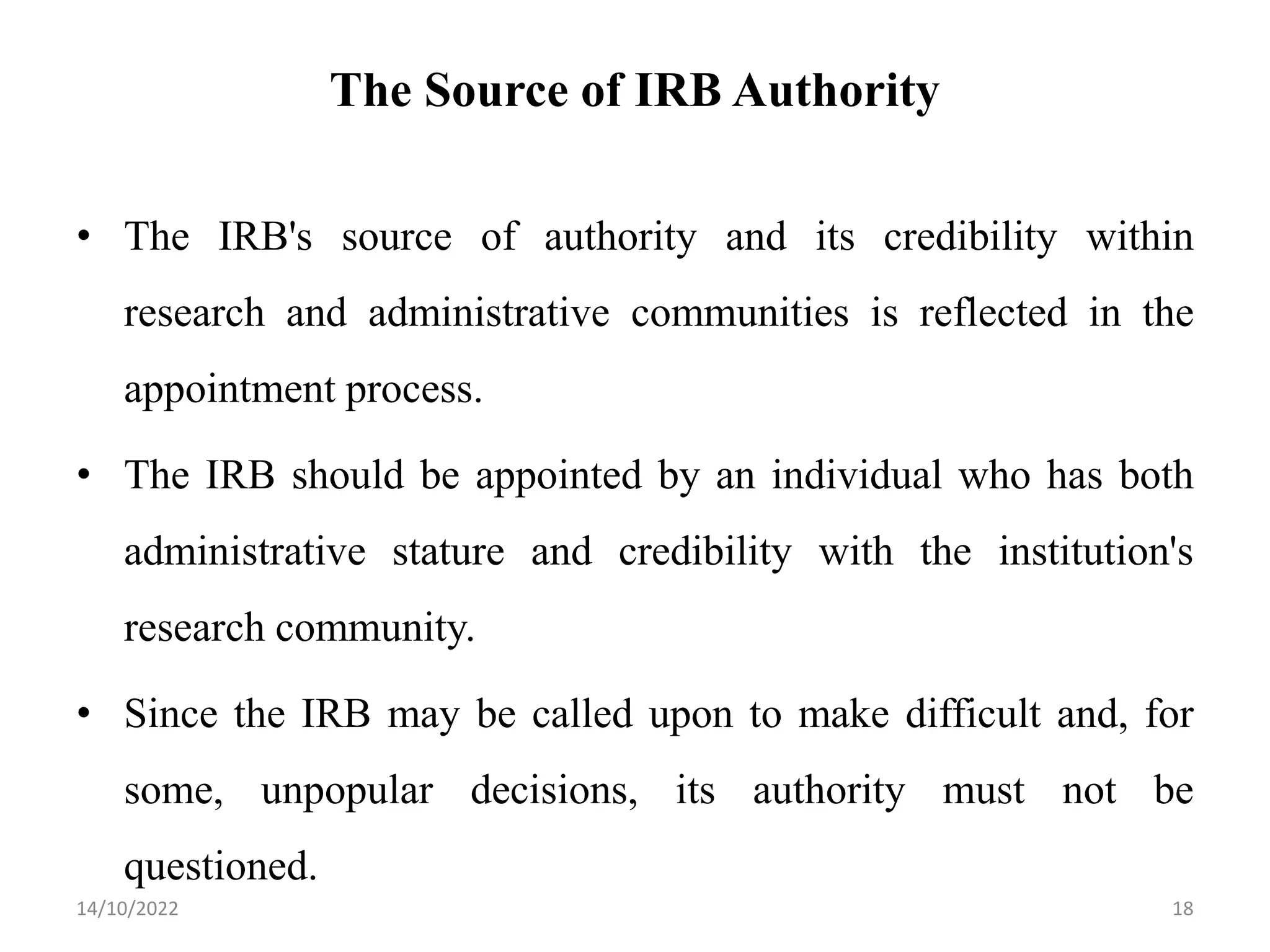 Organization of IRBs and SOPs.pptx