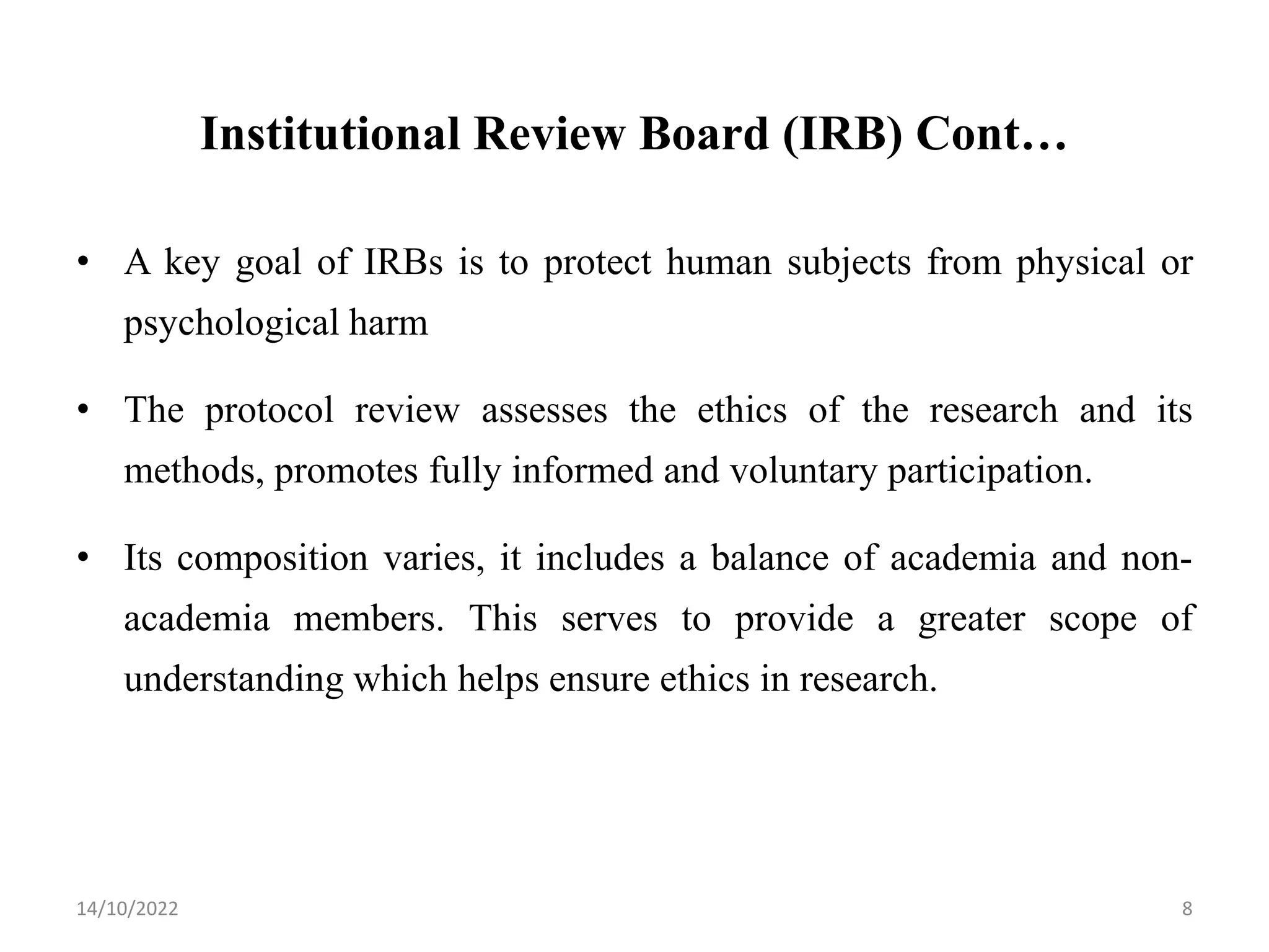 Organization of IRBs and SOPs.pptx