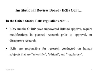 Organization of IRBs and SOPs.pptx