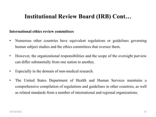 Organization of IRBs and SOPs.pptx