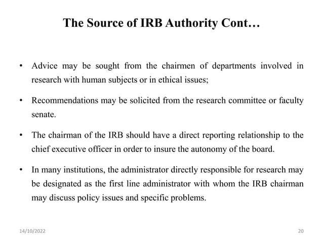 Organization of IRBs and SOPs.pptx
