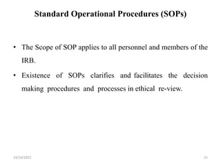 Organization of IRBs and SOPs.pptx
