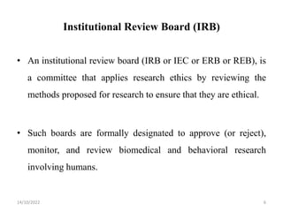 Organization of IRBs and SOPs.pptx