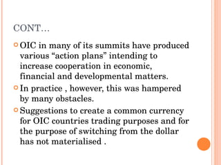Organization of islamic conference (oic) | PPT