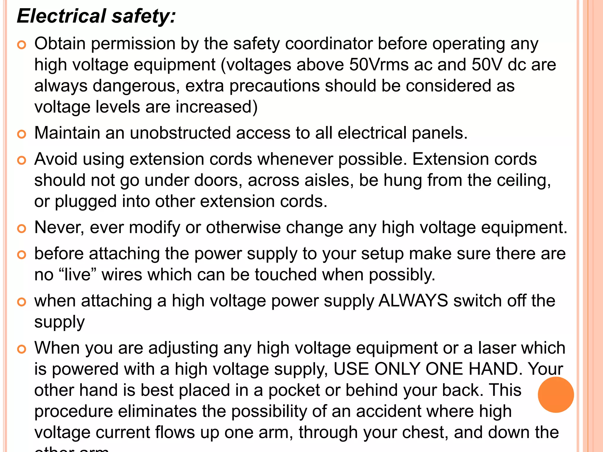 Organization of laboratory | PPTX