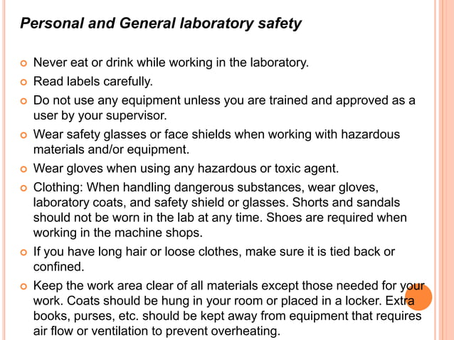 Organization of laboratory | PPTX | First Aid | Injuries