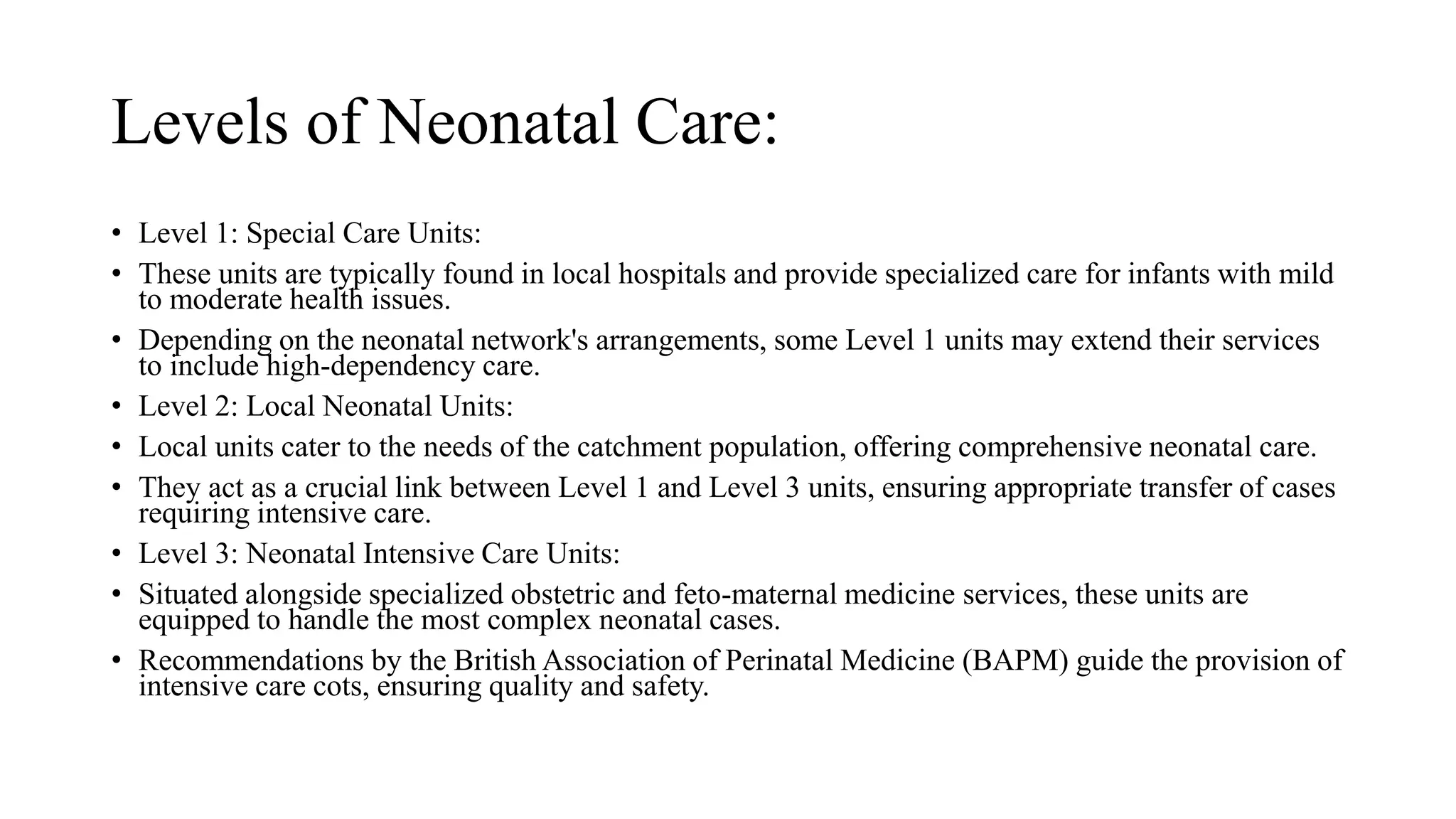 Organization of neonatal care UNIT .pptx