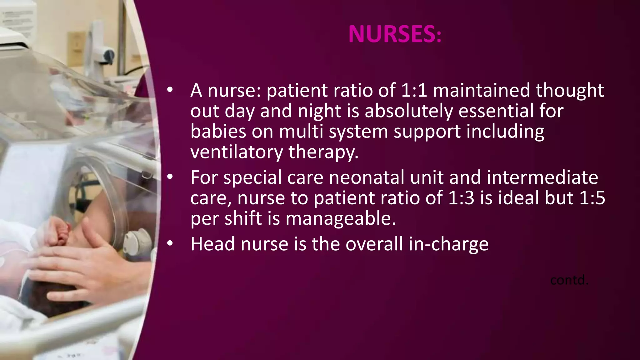 Organization of NICU PPT | PPTX