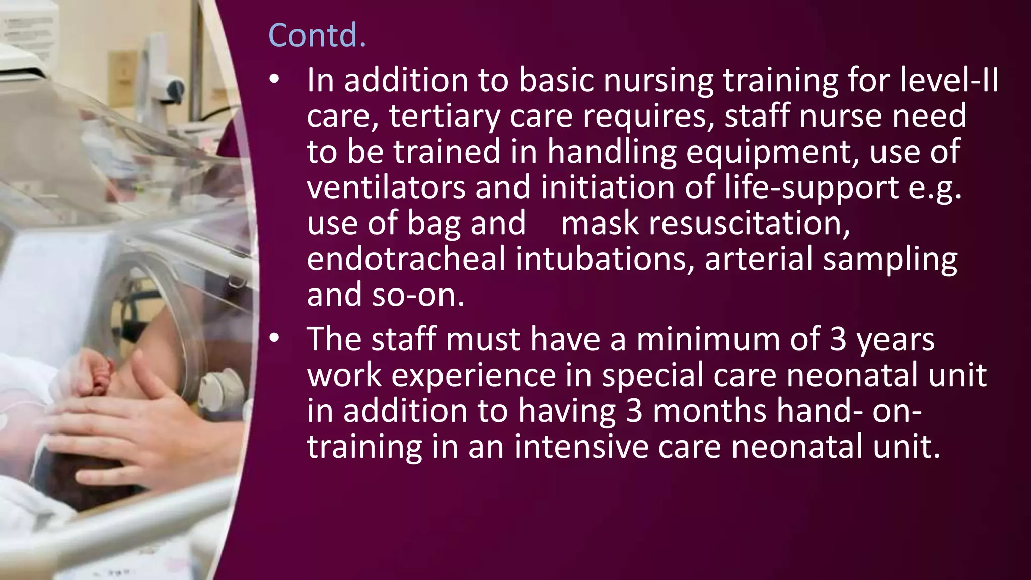 Organization of NICU PPT | PPTX