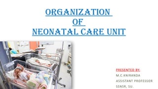organization of Neonatal intensive care unit.pptx