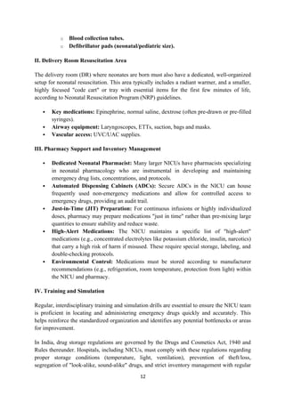 organization of Neonatal intensive care units | DOCX