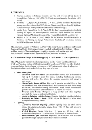organization of Neonatal intensive care units | DOCX