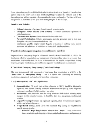 organization of Neonatal intensive care units | DOCX