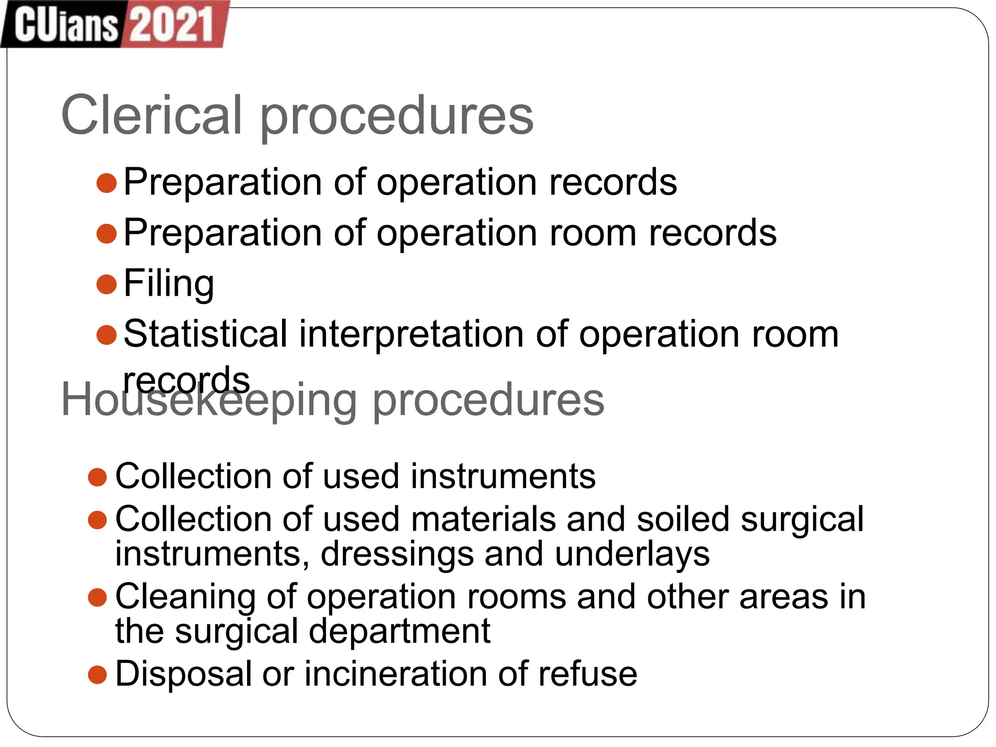 organization of OT. adult health nursing | PPTX