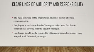 Organization of the Security Resources.pptx | Business Administration ...