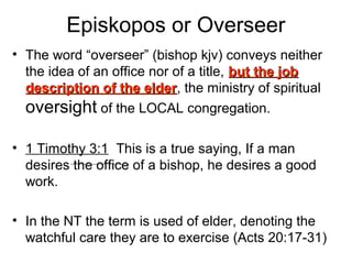Organization of the church | PPT