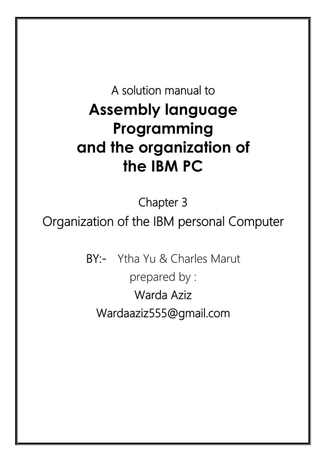 Organization of the ibm personal computers | PDF | Data Storage and ...