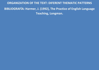 Organization of the text | PPT