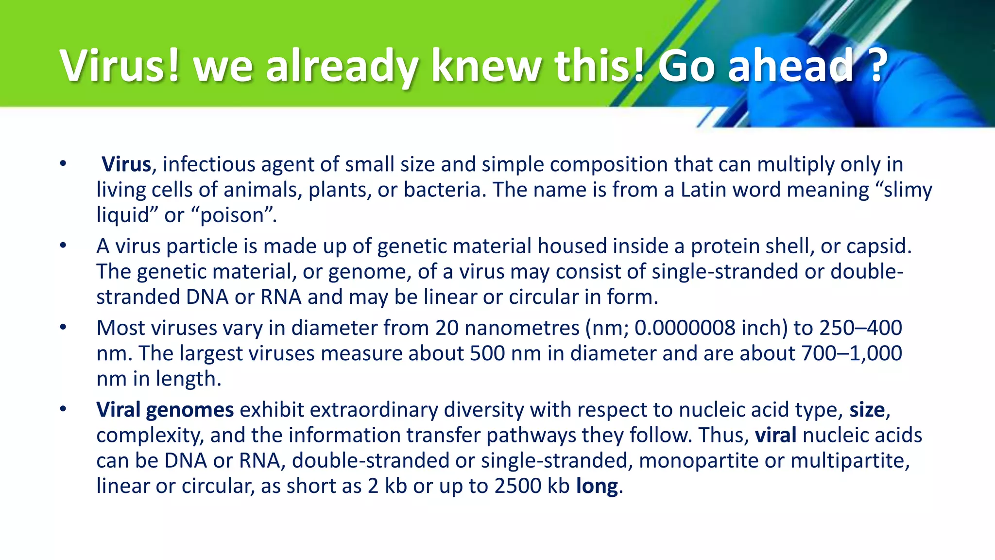 Organization of viral genome.pptx prepared | PPTX