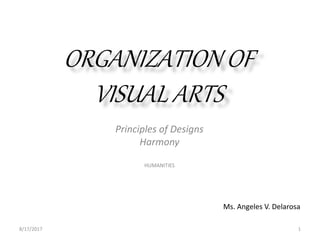 Organization of visual arts | PPSX | Design | Fine Art