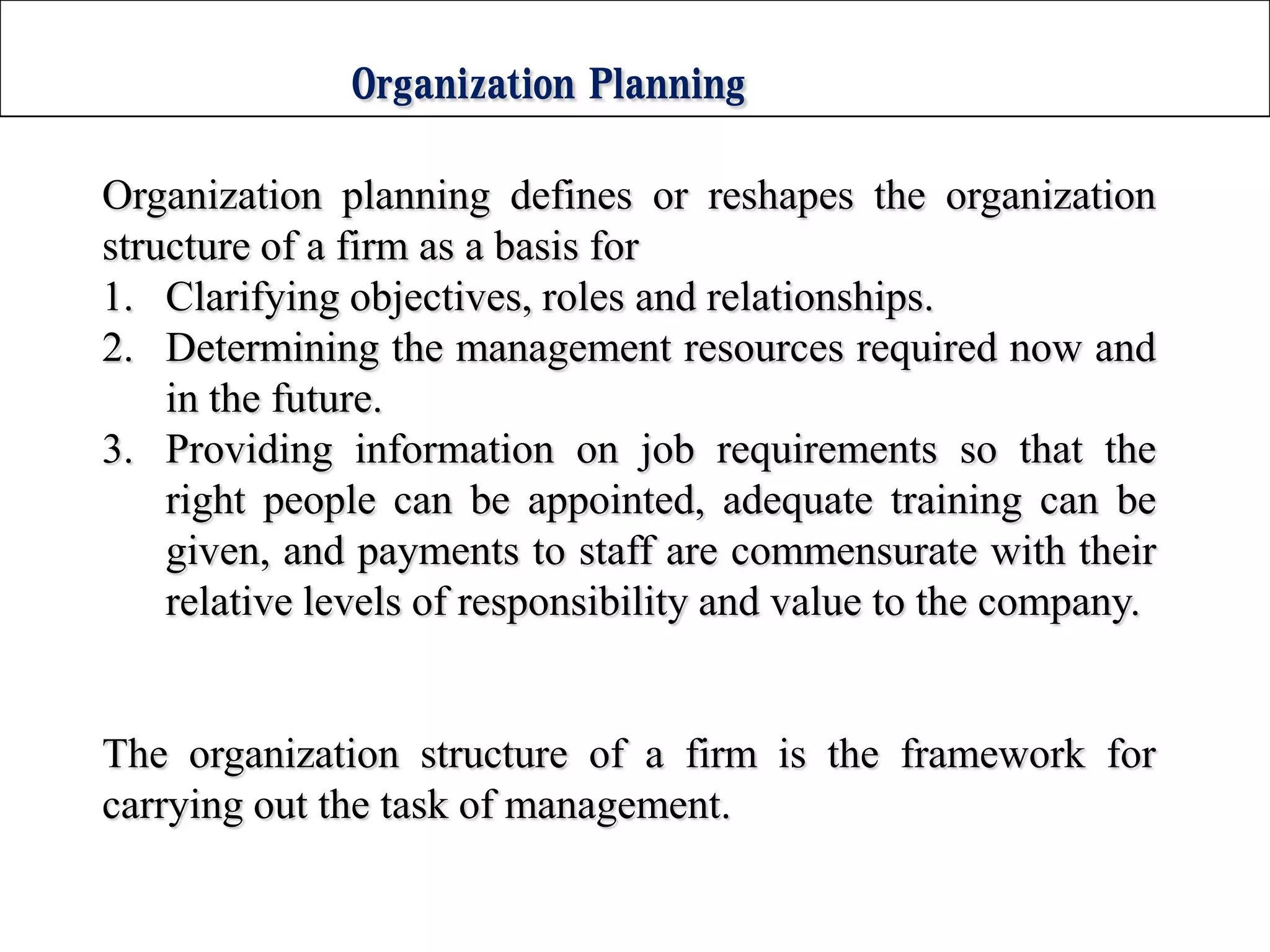 Organization planning, design and development | PDF