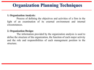 Organization planning, design and development | PPT