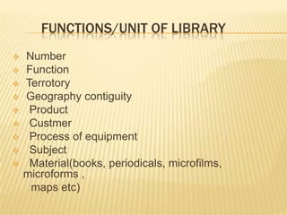 Organization in library | PPTX