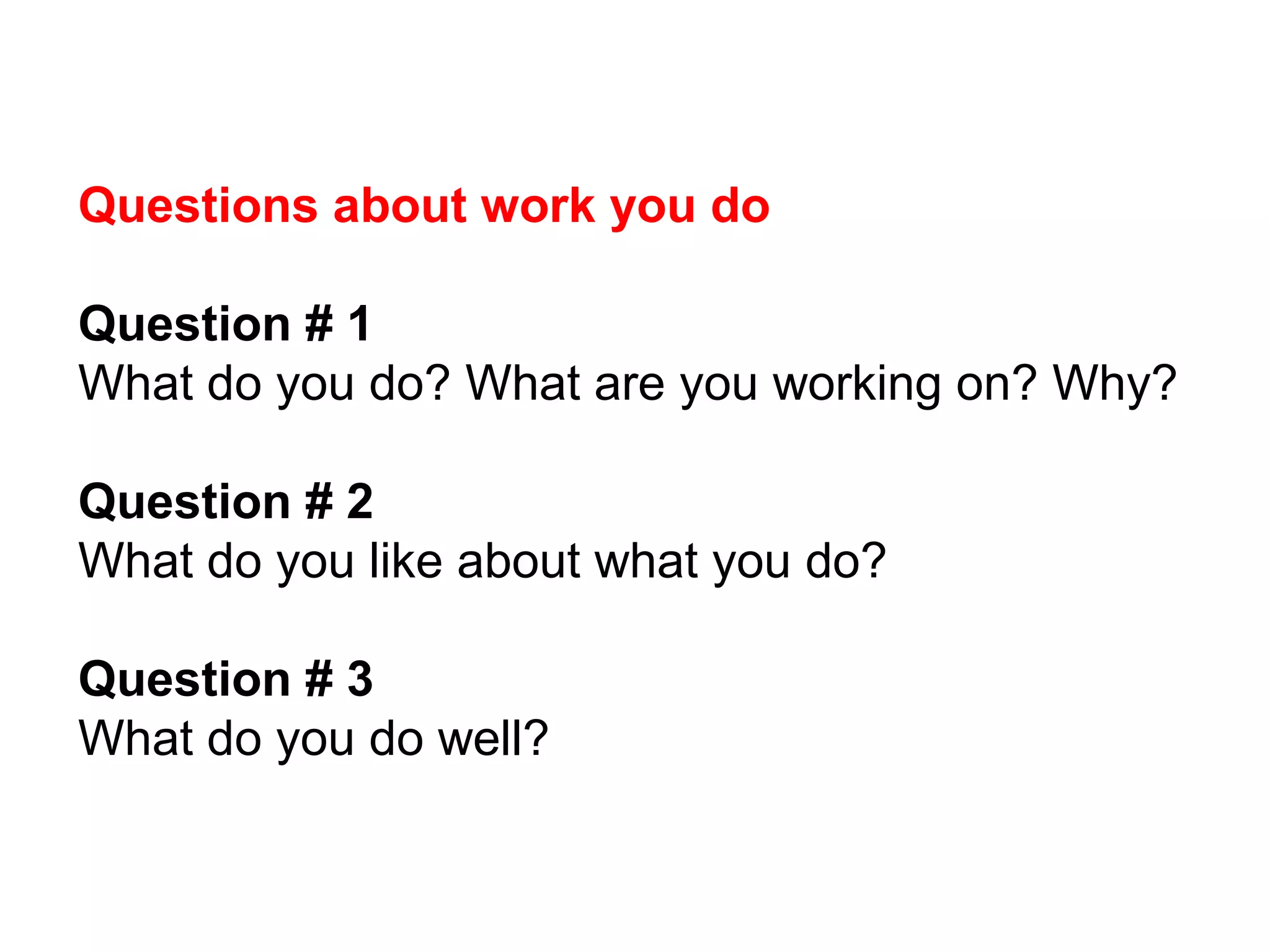 Questions about organization | PPT