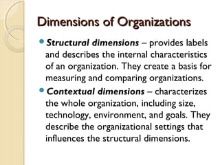 Organizations and organization theory | PPT