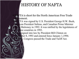 Organizations Influecing Global Trade Nafta | PPT