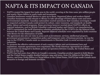 Organizations Influecing Global Trade Nafta | PPT