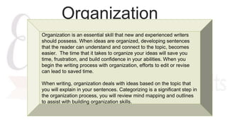 Basic Writing Organization Steps | PPTX