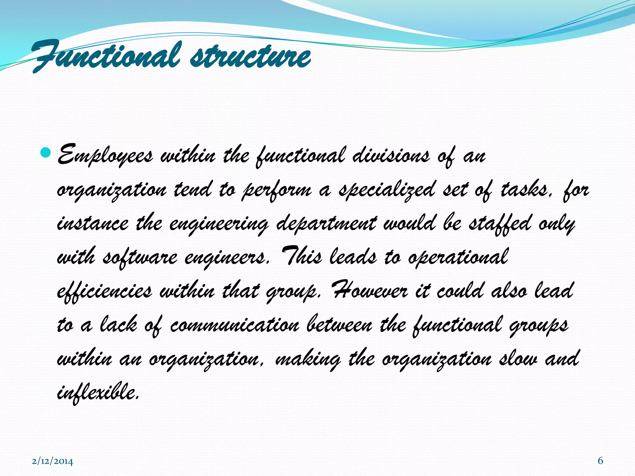 Organization structure.ppt | Business | Business and Finance
