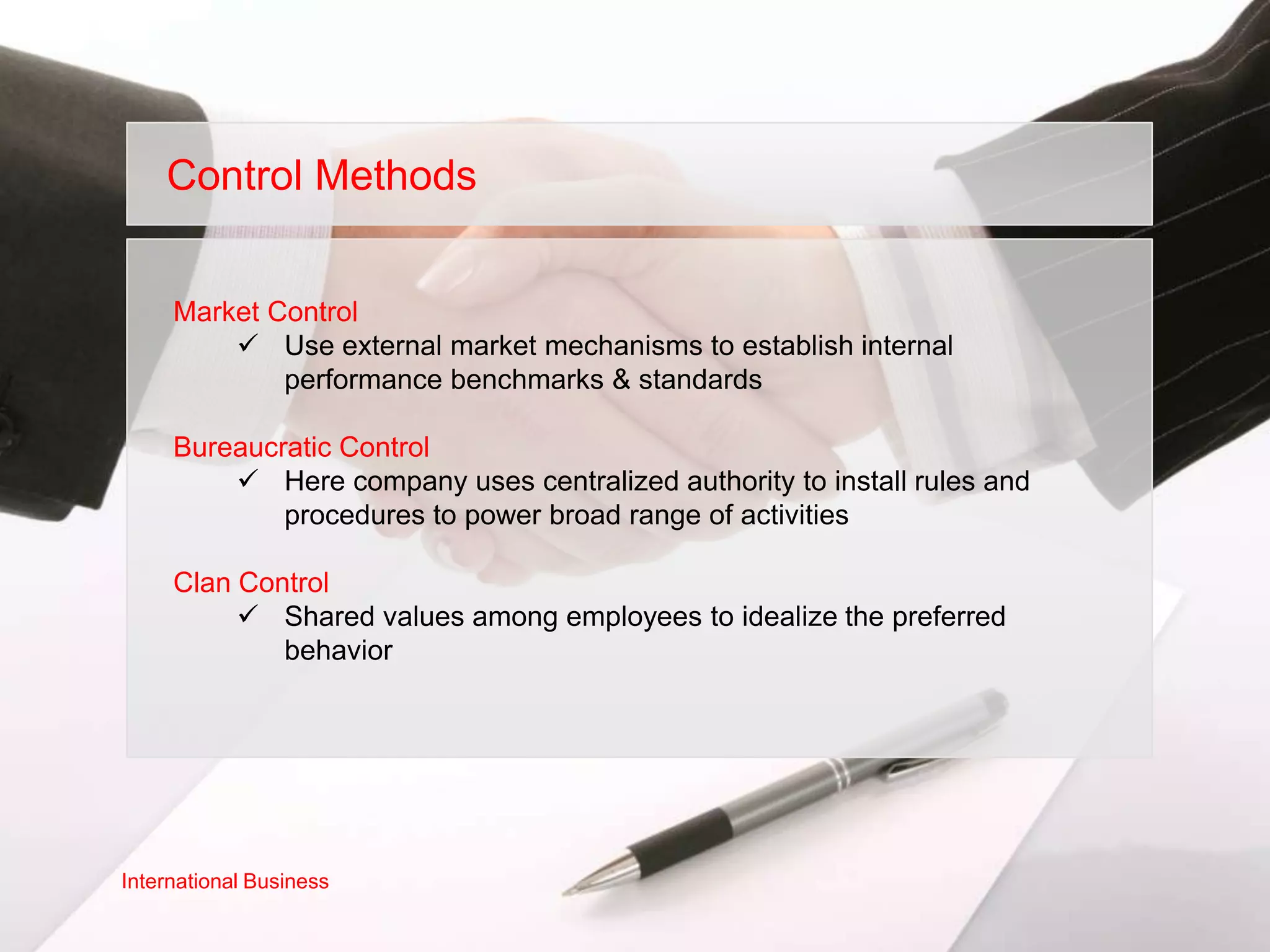 Organization structure and control | PPTX