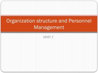 Organization structure and Personnel Management.pptx
