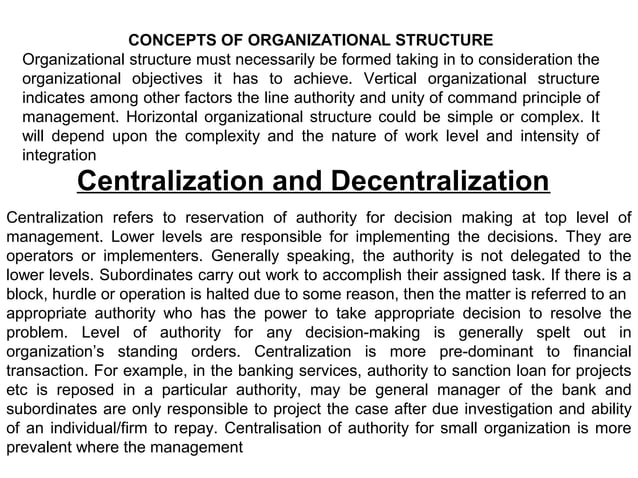 Organization structure | PPT