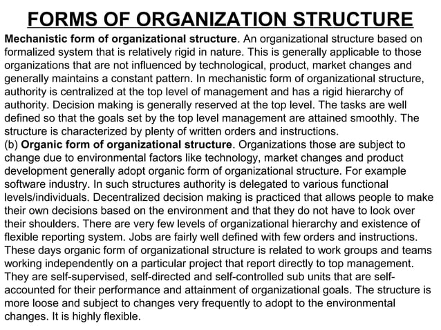 Organization structure | PPT