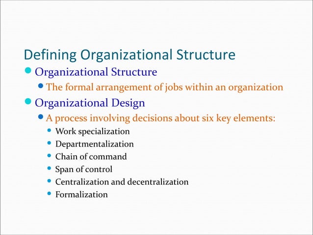 Organization structure & design by arun verma | PPT | Executive ...