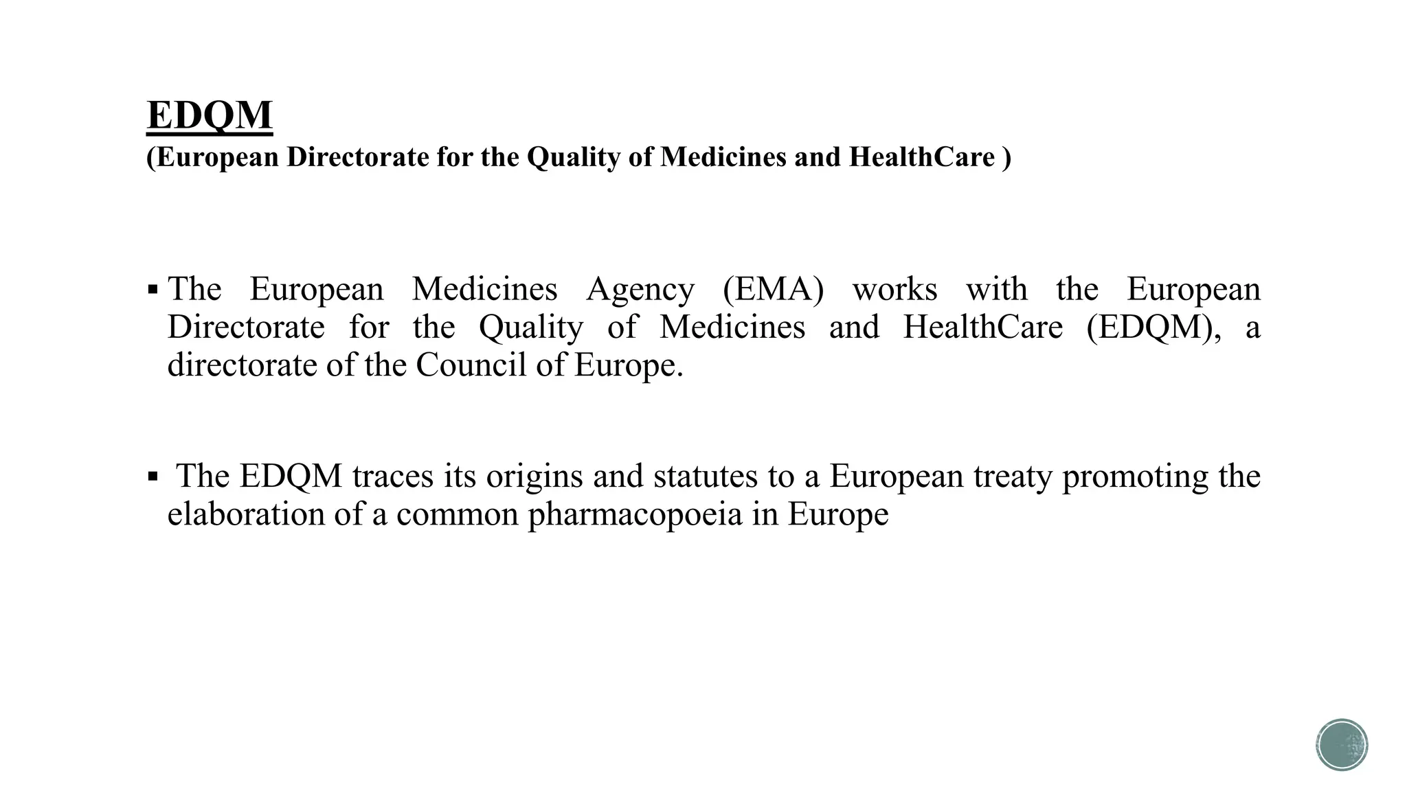 Organization structure of EMA and EDQM active Substance Master File.pptx