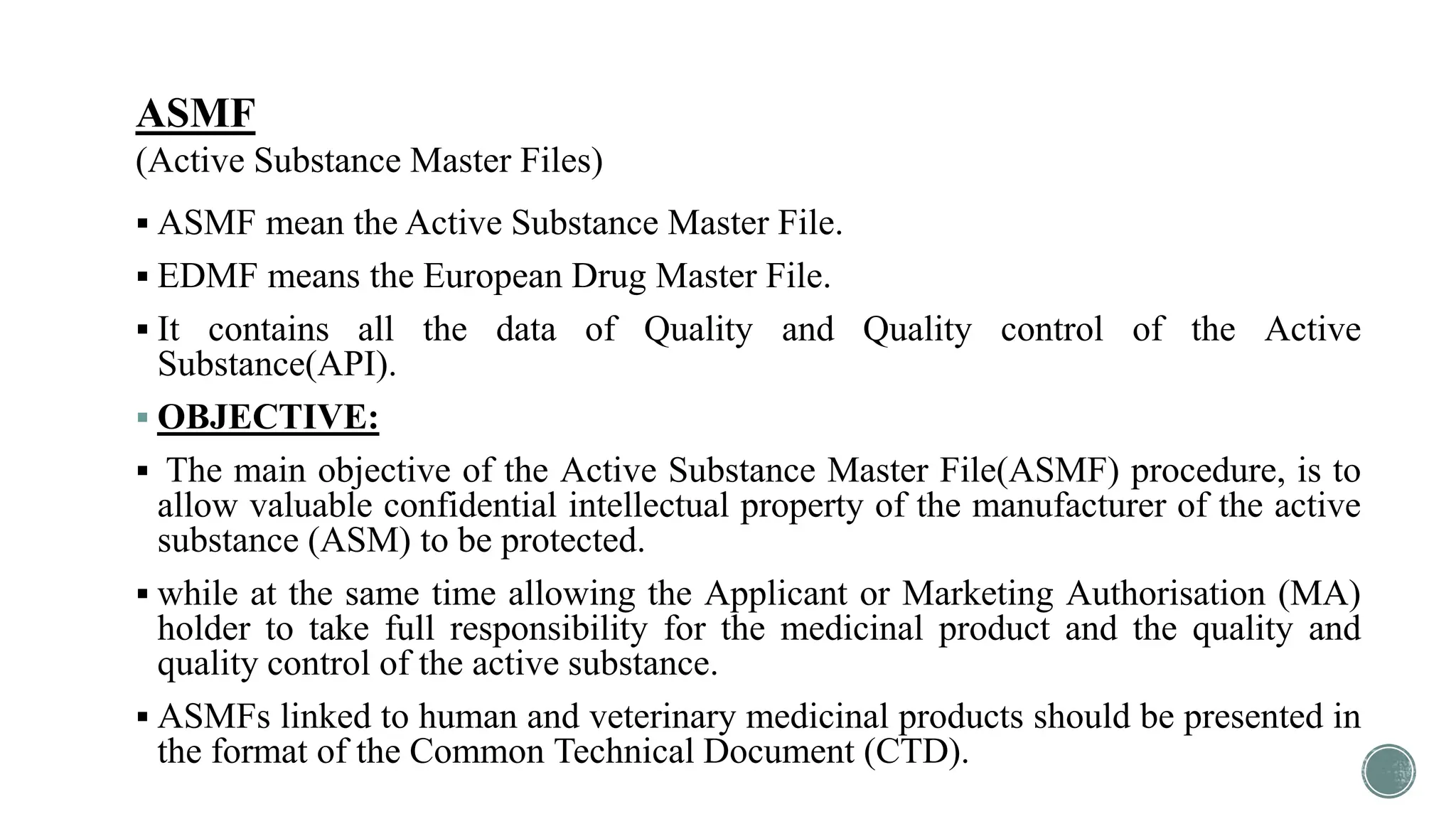 Organization structure of EMA and EDQM active Substance Master File.pptx