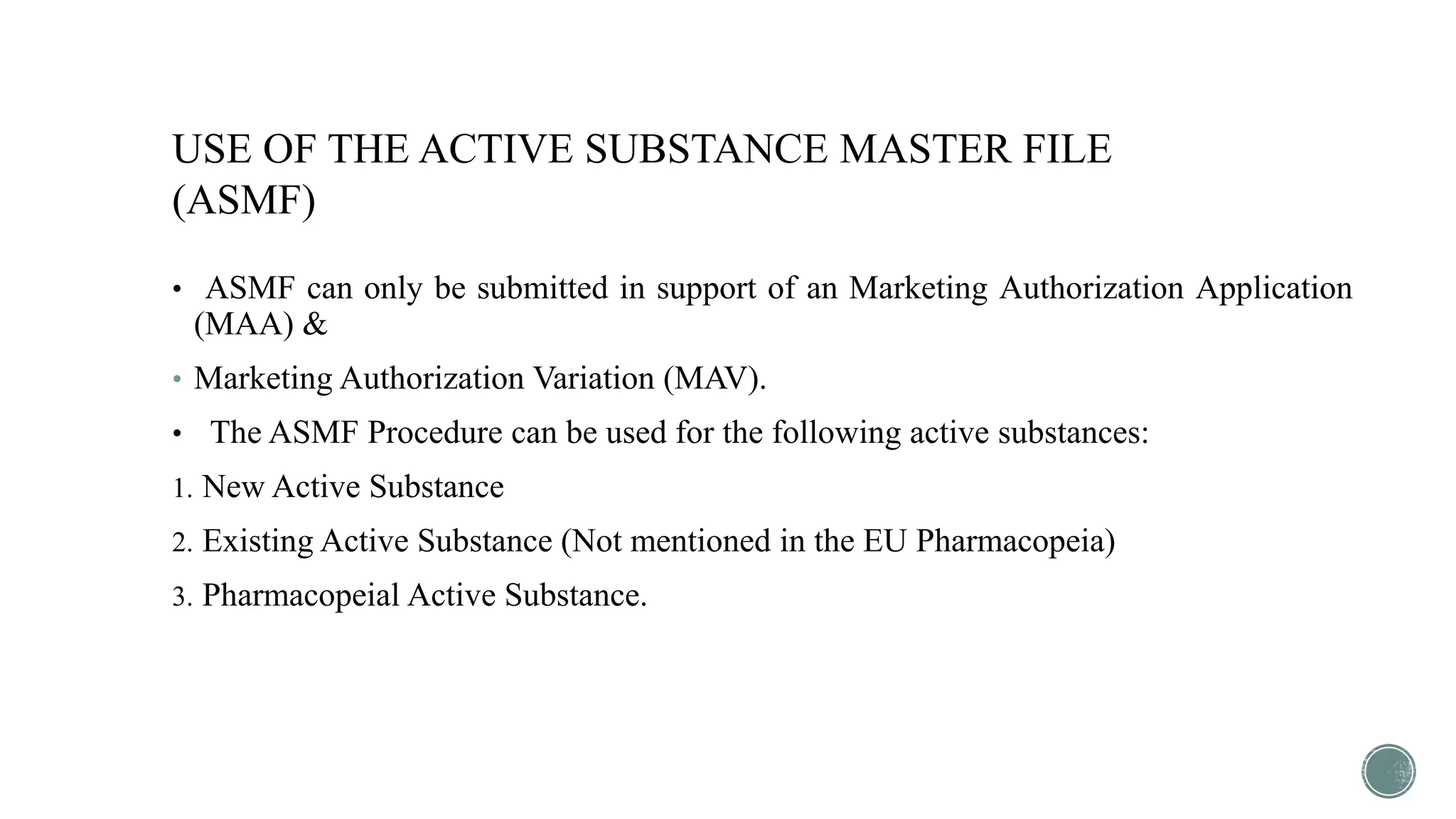 Organization structure of EMA and EDQM active Substance Master File.pptx