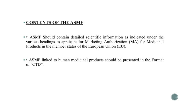 Organization structure of EMA and EDQM active Substance Master File ...